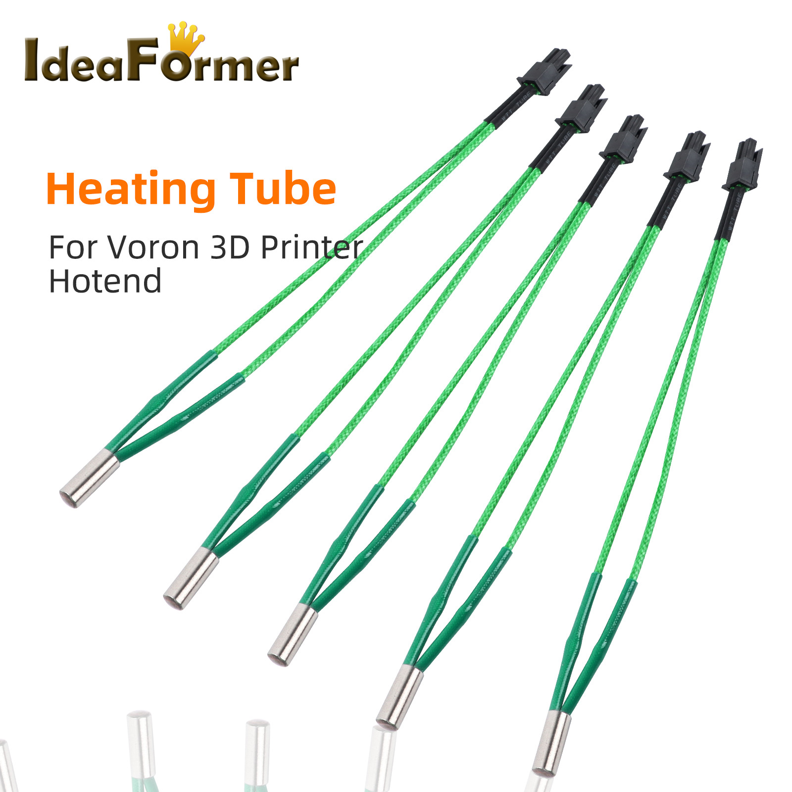 2PCS Upgrade 6x15MM 24V 65W V6 Hotend High Temperature Heater Cartridge Element Compatible with ...